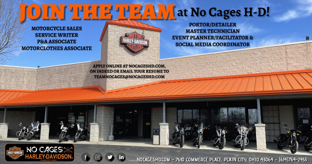 Careers | No Cages Harley-Davidson® | Plain City Ohio